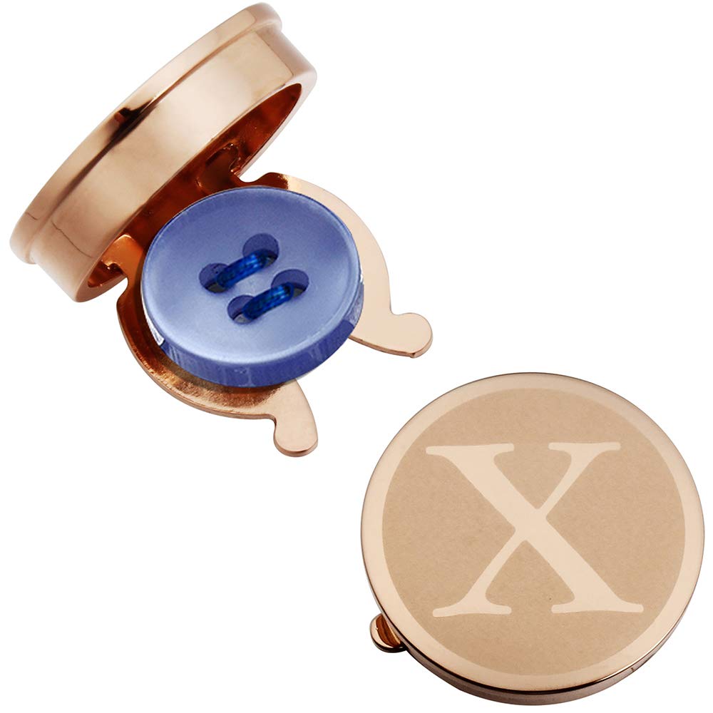 Snapklik.com : Button Cover Cufflinks For Men - Personalized Rose Gold ...