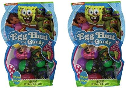 Amazon.com : Nickelodeon Filled Easter Egg Hunt with Candy Mega Pack ...