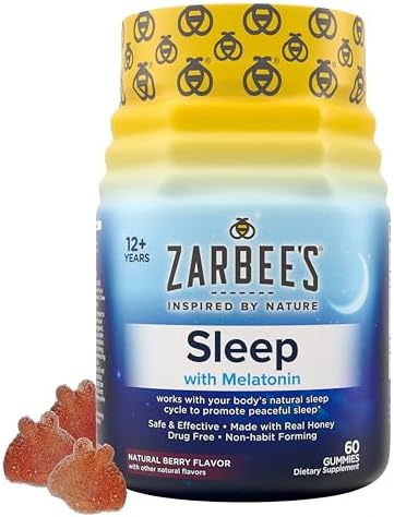 Amazon.com: Zarbee's Melatonin Gummies 3mg Sleep Supplement to Promote ...