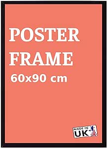 60x90 cm Frame Black Poster Frame 60cm x 90cm Matt Black Photo Frame Size Frames For Wall Mount ...
