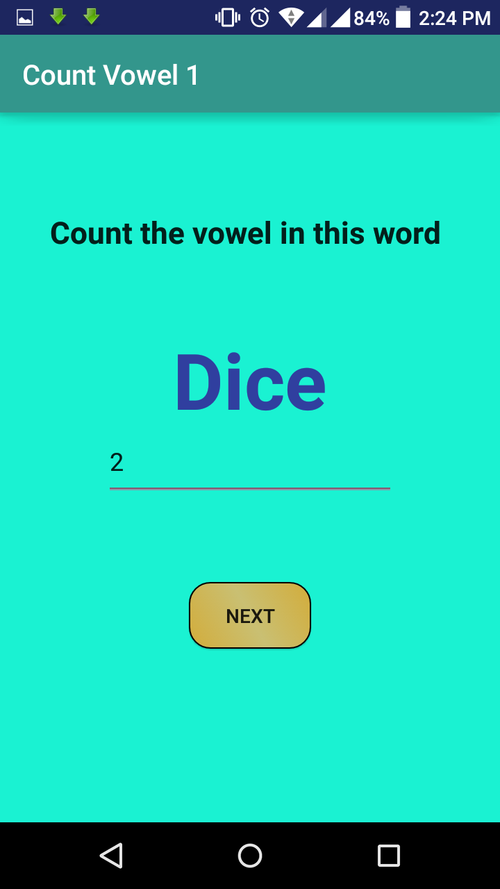 Count vowel 1 - App on Amazon Appstore