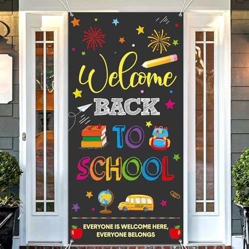 Amazon.com: Welcome Back To School Door Cover Back To School Photo ...