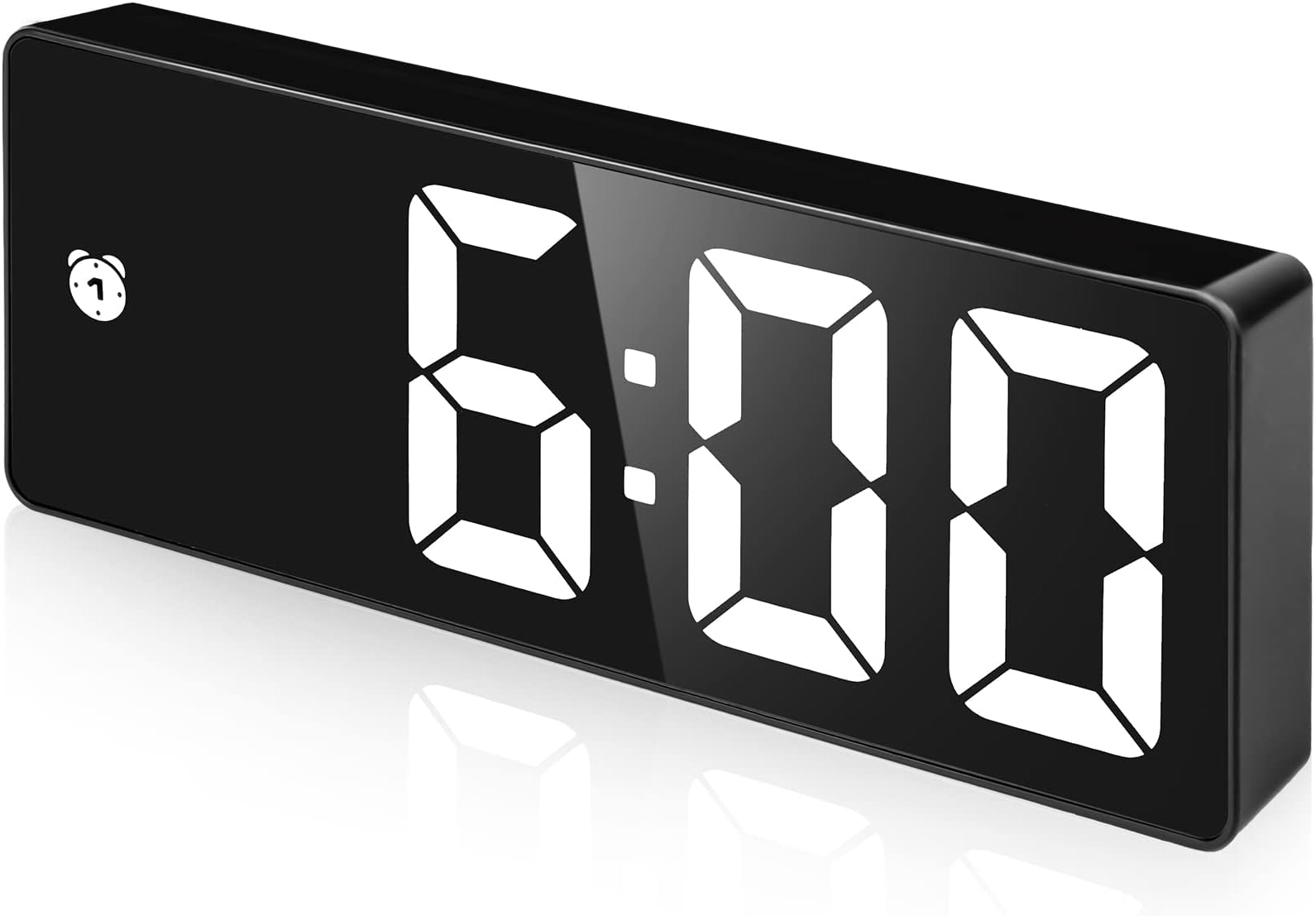 Reloj digital con visualización grande, reloj despertador para sala de ...