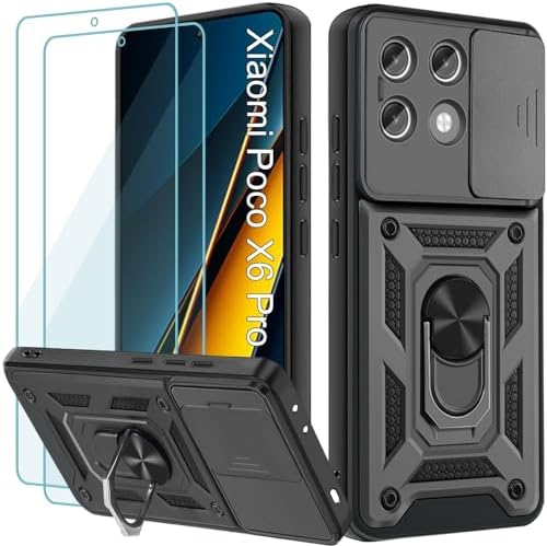 Yohii Mobile Phone Case for Xiaomi Poco X6 Pro 5G Case with 2 Pieces ...