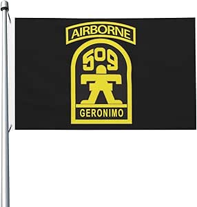 Amazon.com : 509th Geronimo Airborne Flag 3x5 Ft Reversible Printed ...