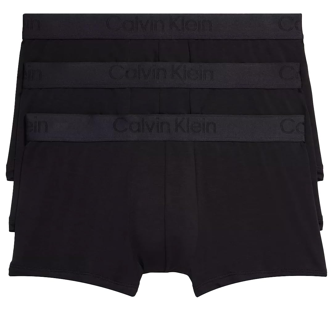 Amazon.com: Calvin Klein CK Black Low Rise Trunks 3-Pack : Clothing ...