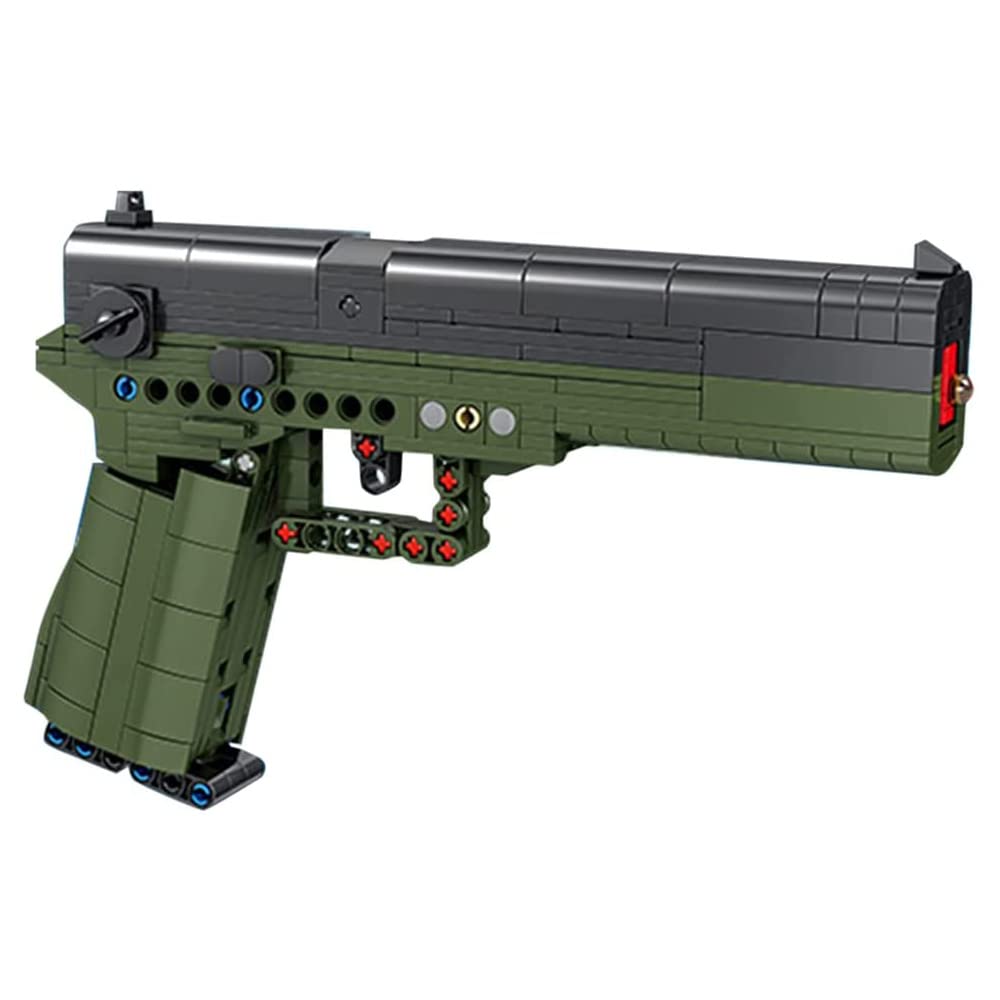 Buy Tech Brick Shooting Weapon Model, Desert Eagle Pistol Set with ...