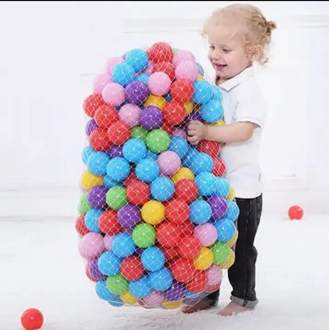 Play Balls for Kids, Pack of 100, Multi-Colour : Amazon.in: Toys & Games