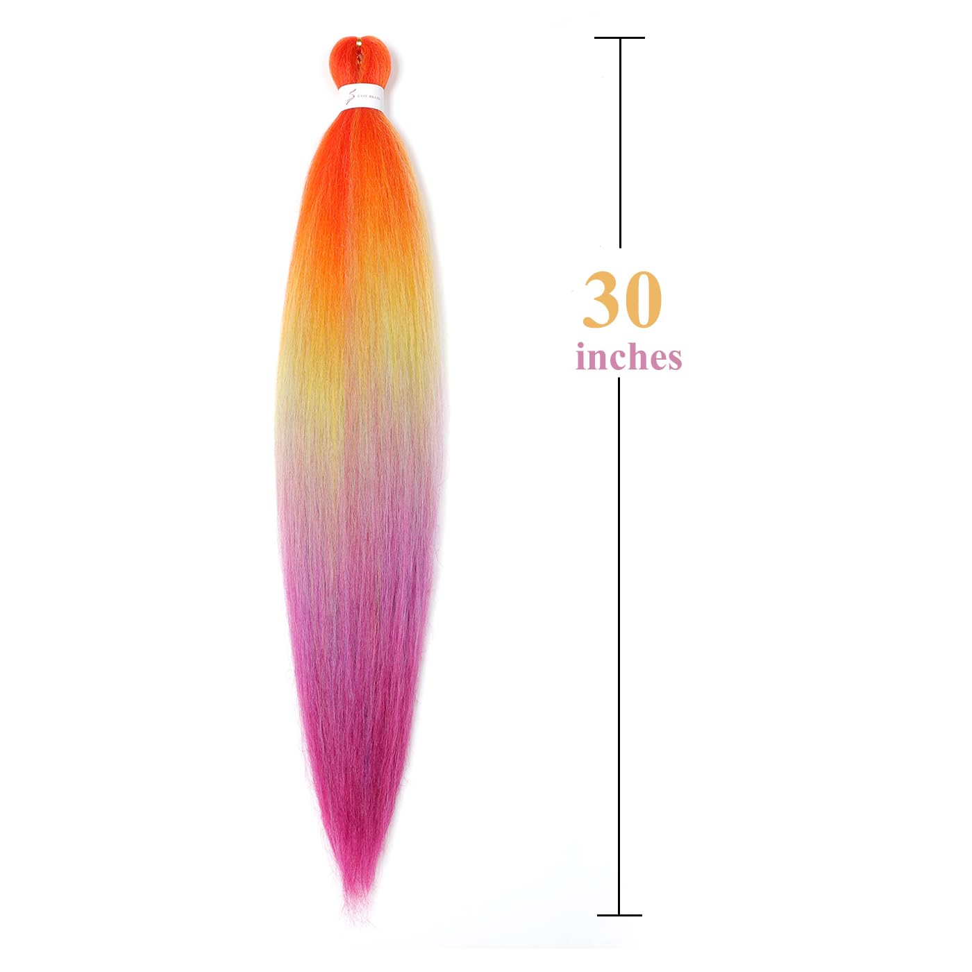 Snapklik.com : Braiding Hair 30 Inch Rainbow Braiding Hair Colored ...