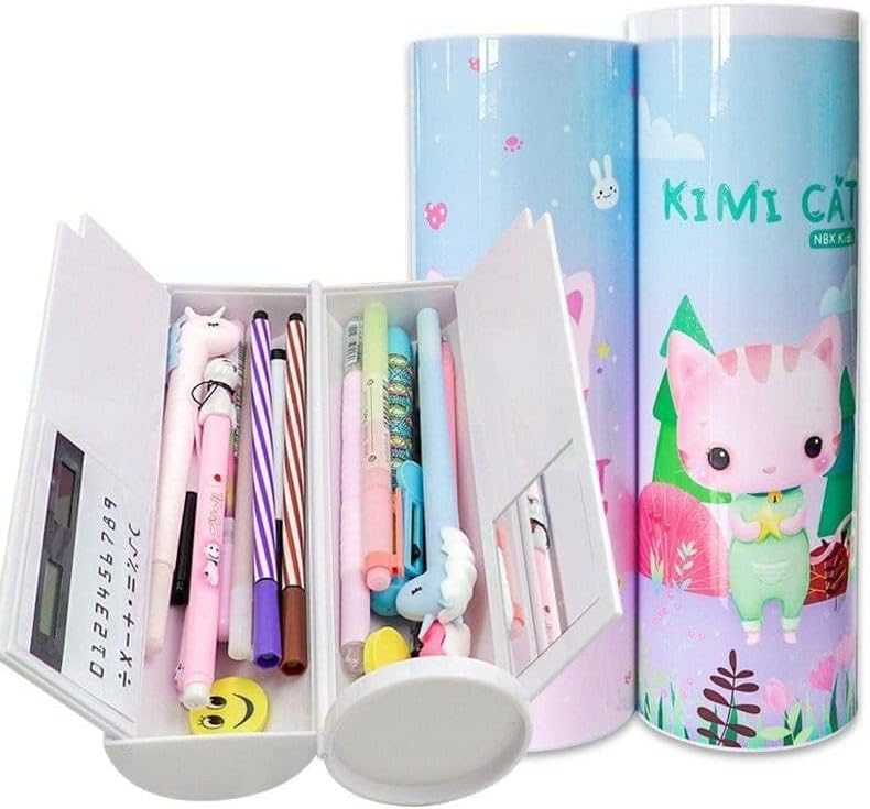 DN AND VM Multipurpose Plastic Pencil Jumbo Box with Solar Calculator ...