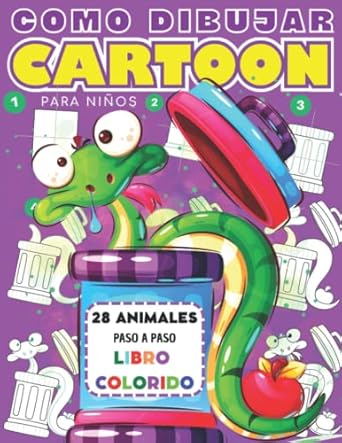 Como Dibujar Cartoon: Libro Colorido para Niños. Aprende a Dibujar ...