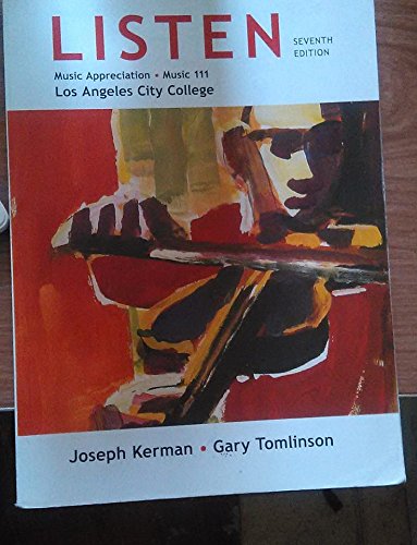 LISTEN SEVENTH EDITION (LACC EDITION)111: JOSEPH KERMAN AND GARY ...