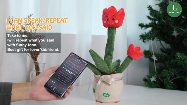 Watch LUKETURE Talking flower toy, dancing flower toy. on Amazon Live