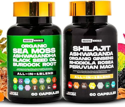 Amazon.com: Holistic Hercules Premium Combo Bundle - Sea Moss 9000mg ...