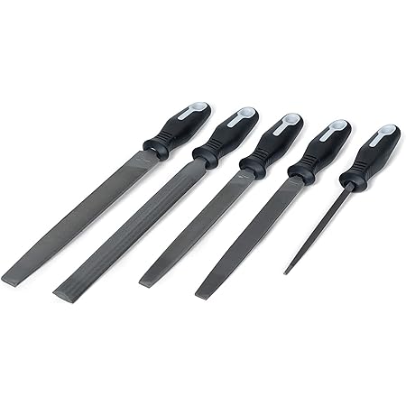 Nicholson Crescent 5 Pc General Purpose File Set with Ergonomic Handles ...