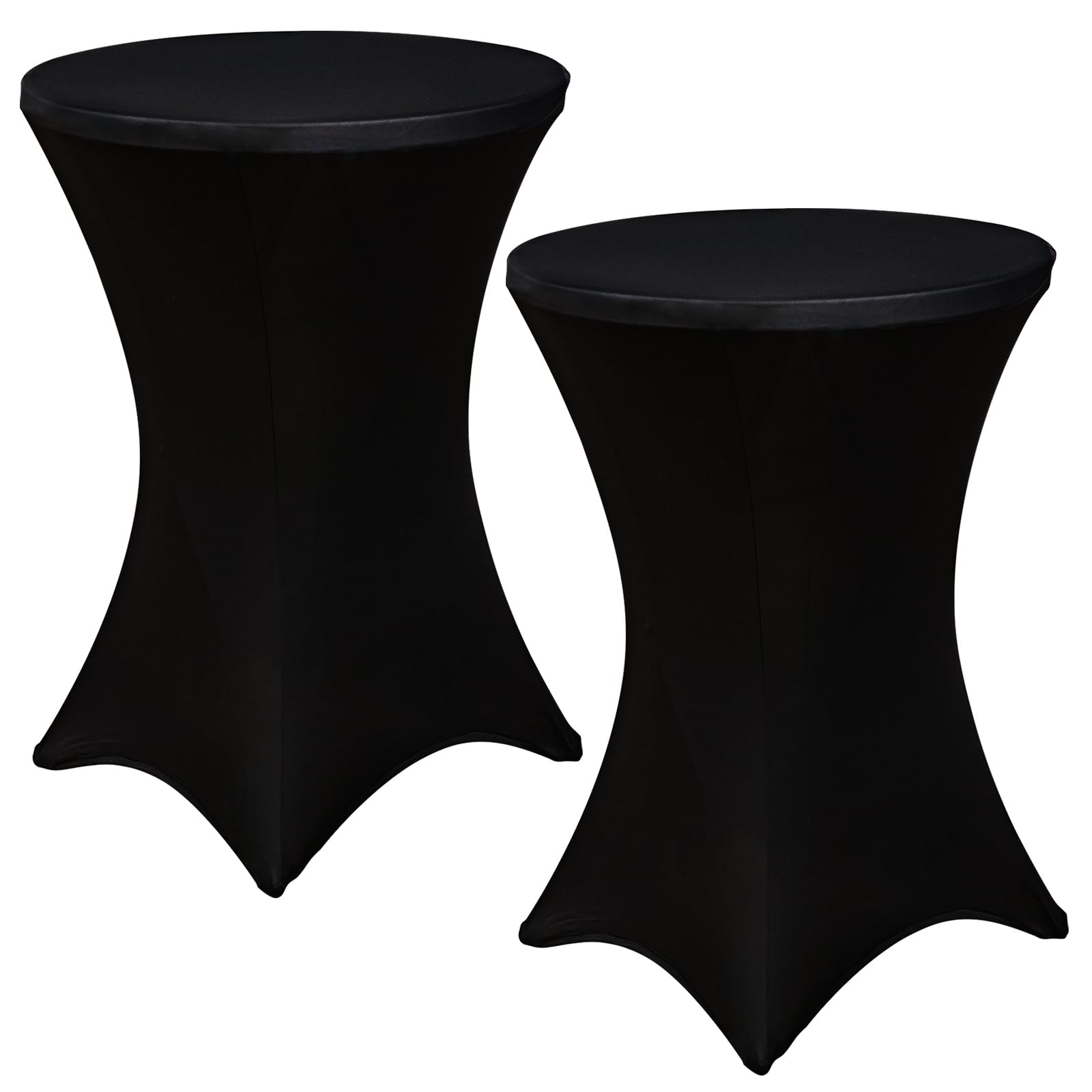 Amazon.com: Fixwal Cocktail Table Covers, 2 Pack 32x43 Black Round ...