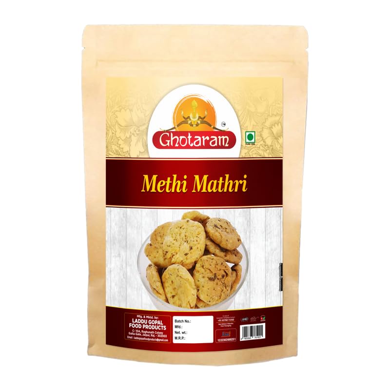 Ghotaram Tasty Healthy Methi Mathri | Handmade Crispy Breakfast Matthi ...