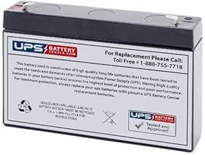 Amazon.com: 6V 7Ah F1 AGM Battery Replaces PS-670, UB670, SLA7-6, NP7-6 ...