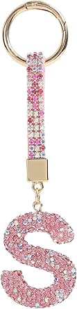 ChungLong0593 Zirconia 26 Letters Initial Charms Keychain Colorful ...