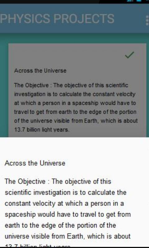 Physics Projects - Application sur Amazon Appstore
