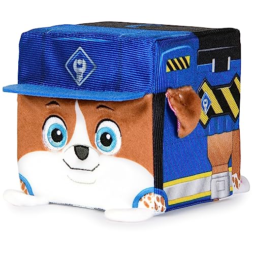 Rubble & Crew Stuffed Animals, Wheeler, 4-Inch Cube-Shaped Plush Toy ...