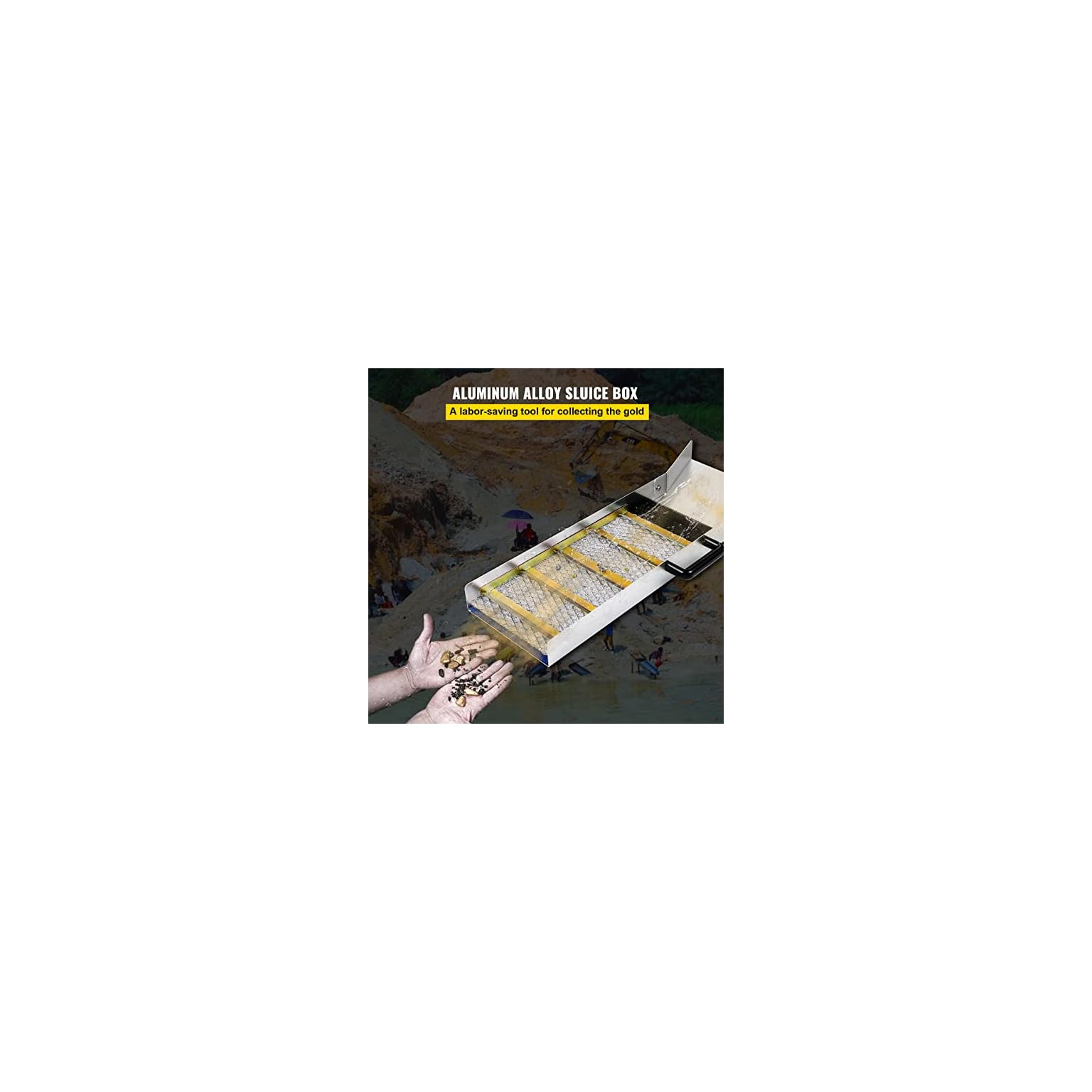 Aluminum Alloy Sluice Box, Compact 30" Long Sluice Box - Prospecting ...