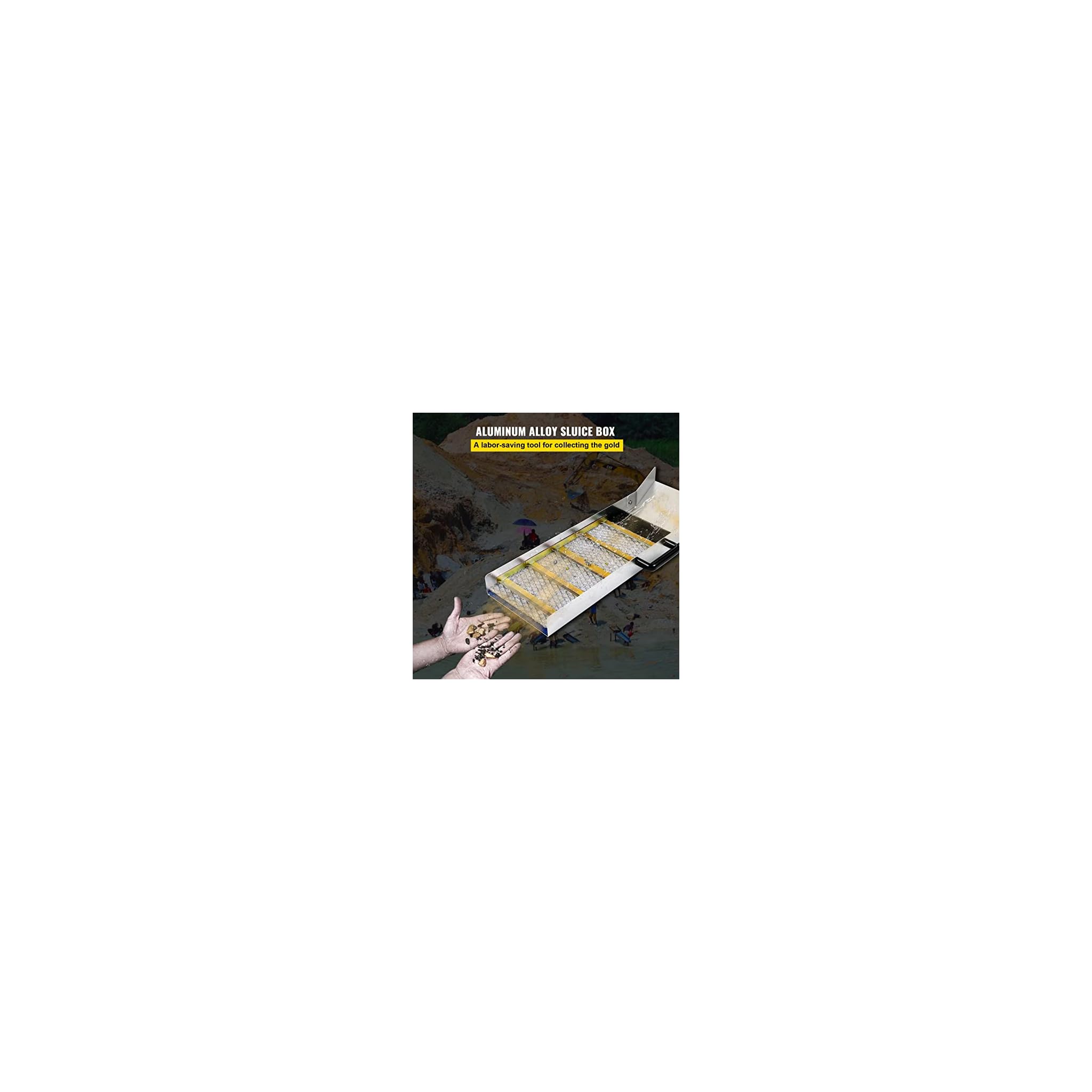 Aluminum Alloy Sluice Box, Compact 30" Long Sluice Box - Prospecting ...