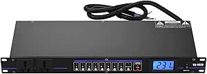 Power Conditioner,HUIOP VS-1028 10-Outlet Rack Mount Power Sequence Controller Conditioner Surge ...
