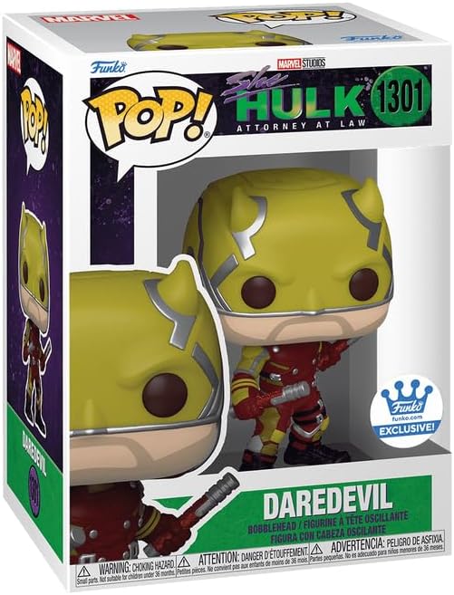 Amazon.com: Funko Pop! Marvel: Daredevil in Yellow Suit Shop Exclusive ...