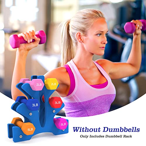 Snapklik.com : Portzon Dumbbell Rack - Hand Weight Set Tree - Designed To Hold Neoprene ...