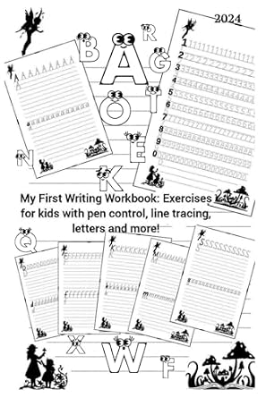 My First Writing Workbook: Exercises for kids with pen control, line ...