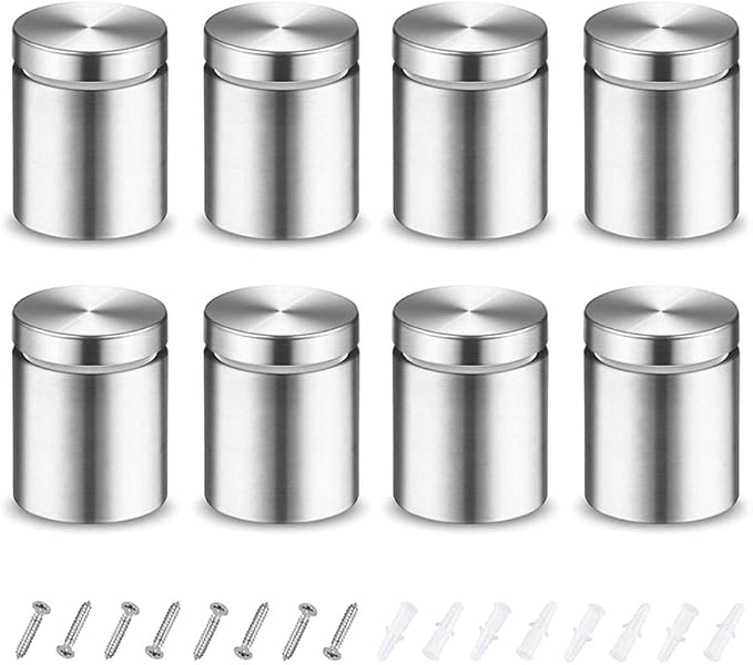 8Pcs Stainless Stand Off Bolts Stand Off Fittings Sign Standoff Fixings ...