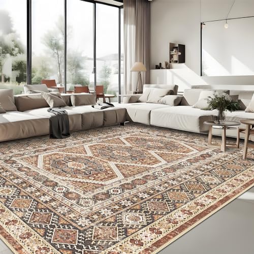 Amazon.com: Washable Living Room Area Rug: 9x12 Large Super Soft ...
