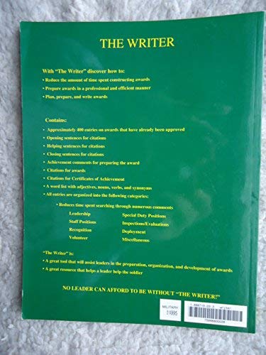 The Writer (The Comprehensive Guide for Writing Awards): Mark Gerecht ...