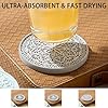 Amazon.com: TheDottieCo Absorbent Stone Coasters Set of 4 - Thickened ...
