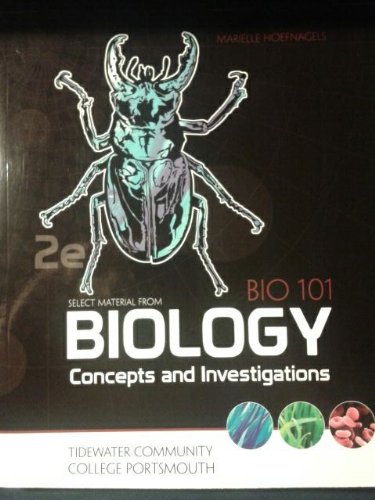 BIO 101 Biology Concepts and Investigations 2e Tidewater Communtity ...