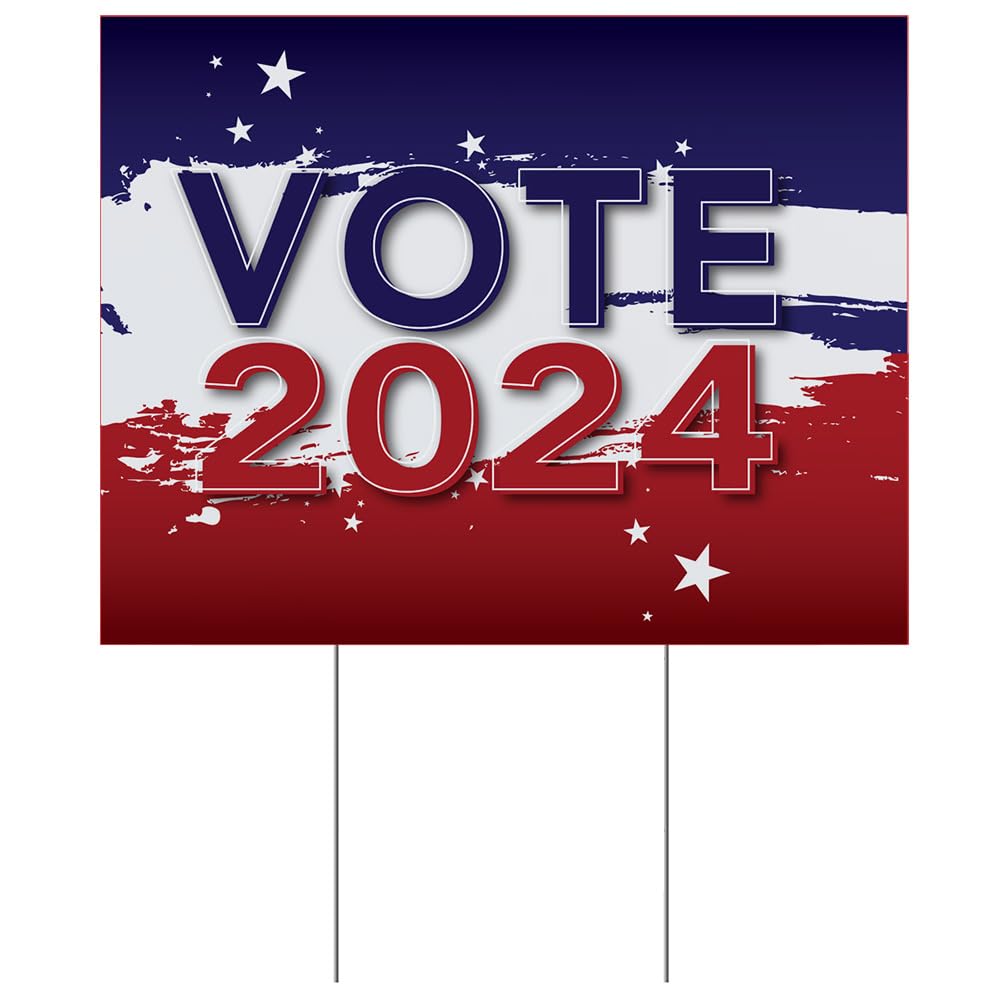 Amazon.com : Vote 2024 Yard Sign, Election Signs, 18 Inches x 14 Inches ...