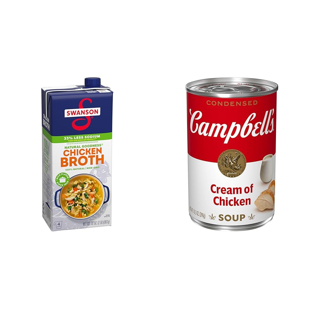 Amazon.com : Campbell's Condensed Cream of Chicken Soup, Swanson ...