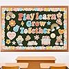 Amazon.com: Boho Bulletin Board Decorations Groovy Retro Classroom ...