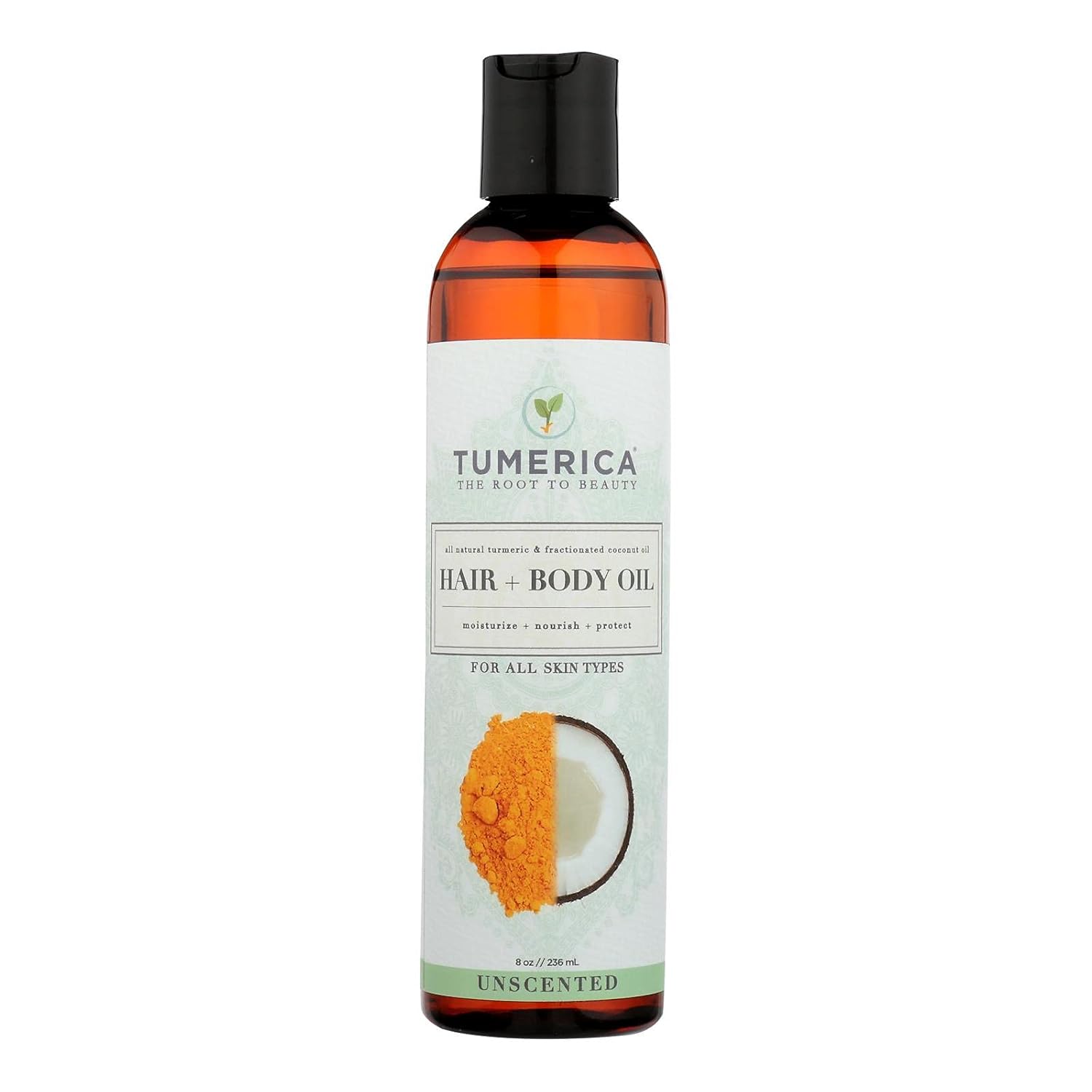 Amazon.com : Tumerica Hair and Body Oil, Coconut & Turmeric, 8 Ounce ...