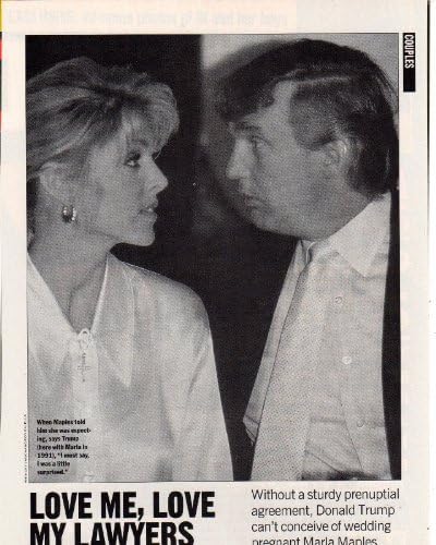 Marla Maples Donald Trump Clipping Magazine Photo orig 1pg 8x10 D9440 ...