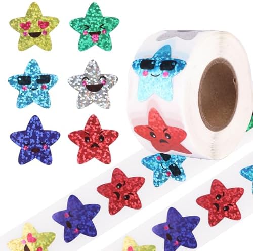 2000 Pcs Shiny Star Stickers for Children Students Teachers Classroom ...