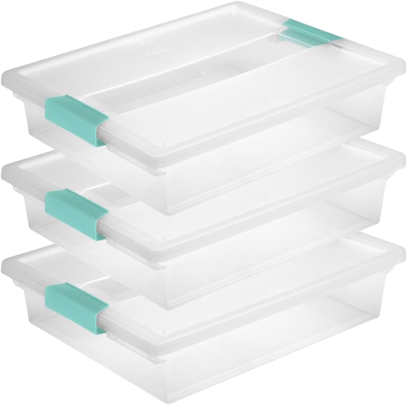 Amazon.com - Rinboat 20 Quart Wheeled Underbed Storage Container, Clear ...