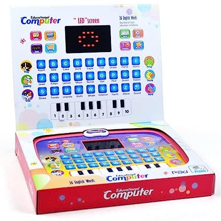 JK Text Educational Learning Kids Laptop Computer Notebook with led ...