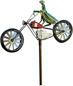Amazon.com: Generic Vintage Bicycle Metal Wind Spinner - Frog Riding ...