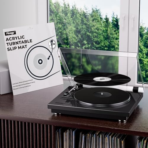 Snapklik.com : Facmogu 3mm Acrylic Turntable Mat, 12 Anti Vibration ...