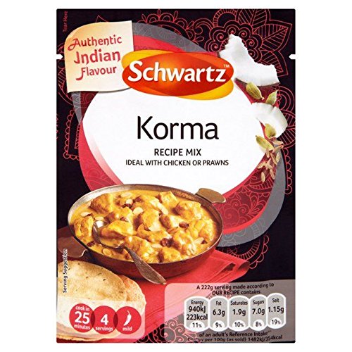 Schwartz Indian Korma Recipe Mix - 35g | Gourmetian