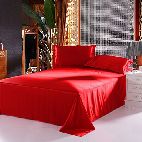 Best Red Satin Sheets Queen for Luxury Sleep – Sleep Lander
