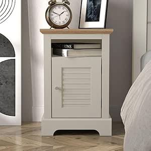 Galano Milan 1 Door Side Table with Shelf - Storage Cabinet for Hallway ...