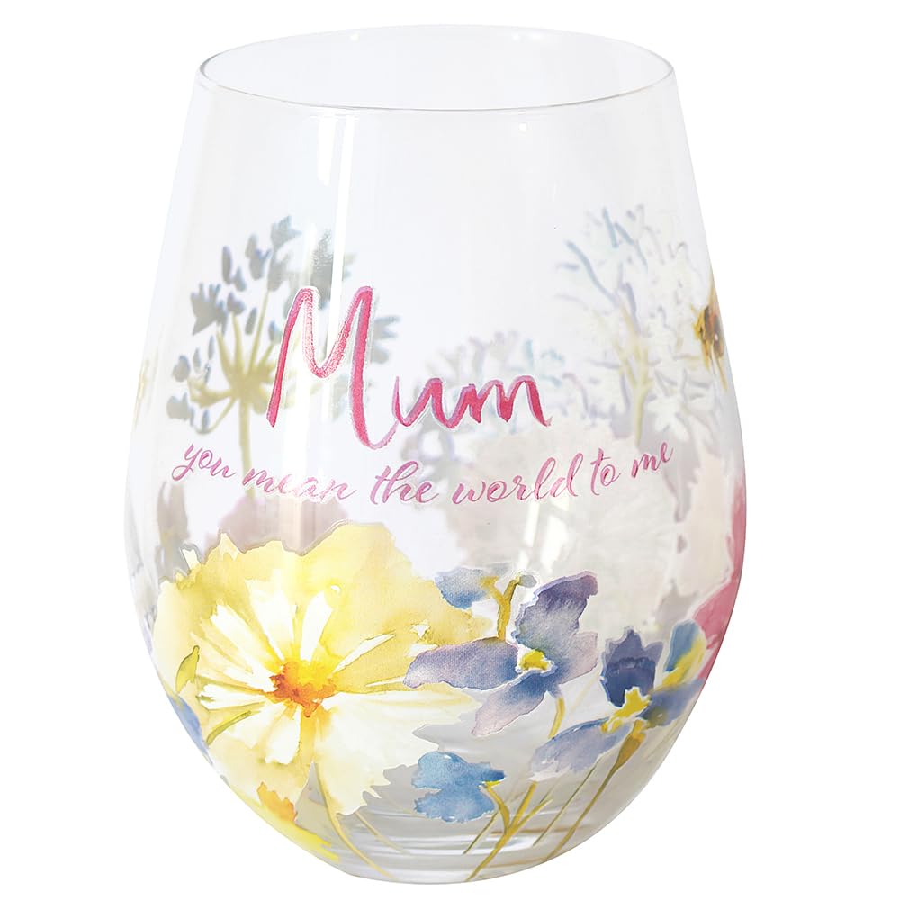 Lesser & Pavey Mum You Mean The World to Me Stemless Wine Glasses ...